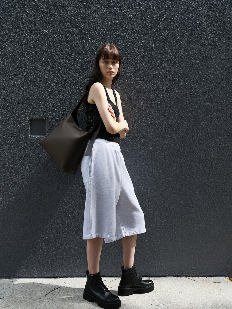 กระเป๋าโท้ท Dark Moss Edna Tote Bag - CHARLES & KEITH TH