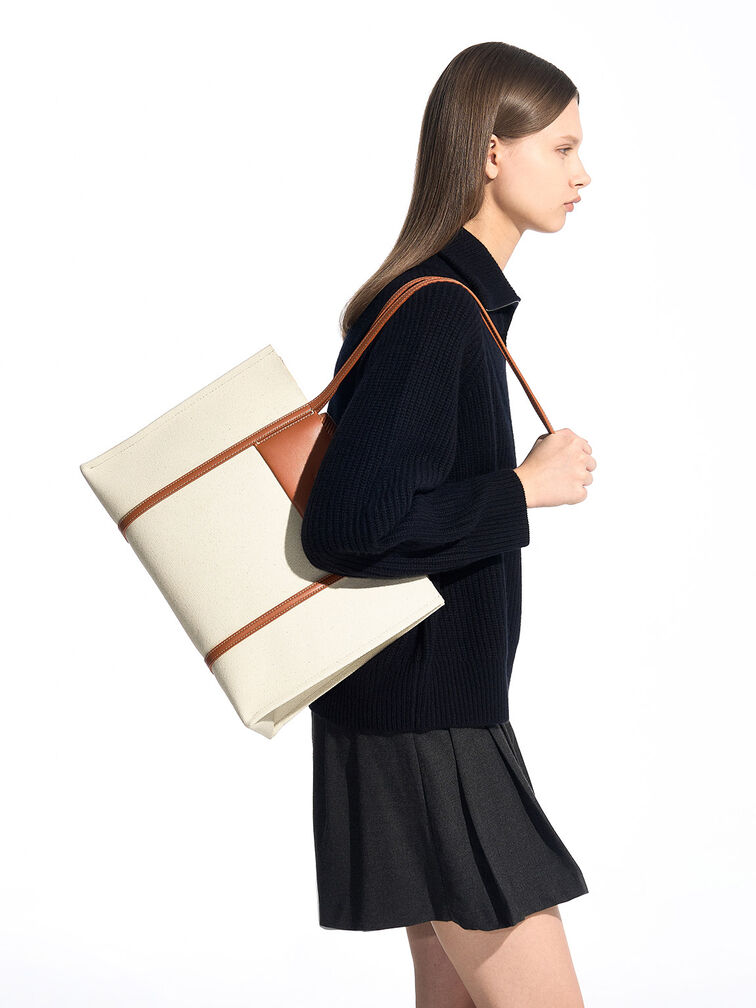 กระเป๋าโท้ทผ้าแคนวาสรุ่น Shalia