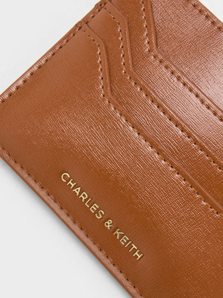 Brown Carli Multi-Slot Card Holder - CHARLES & KEITH TH