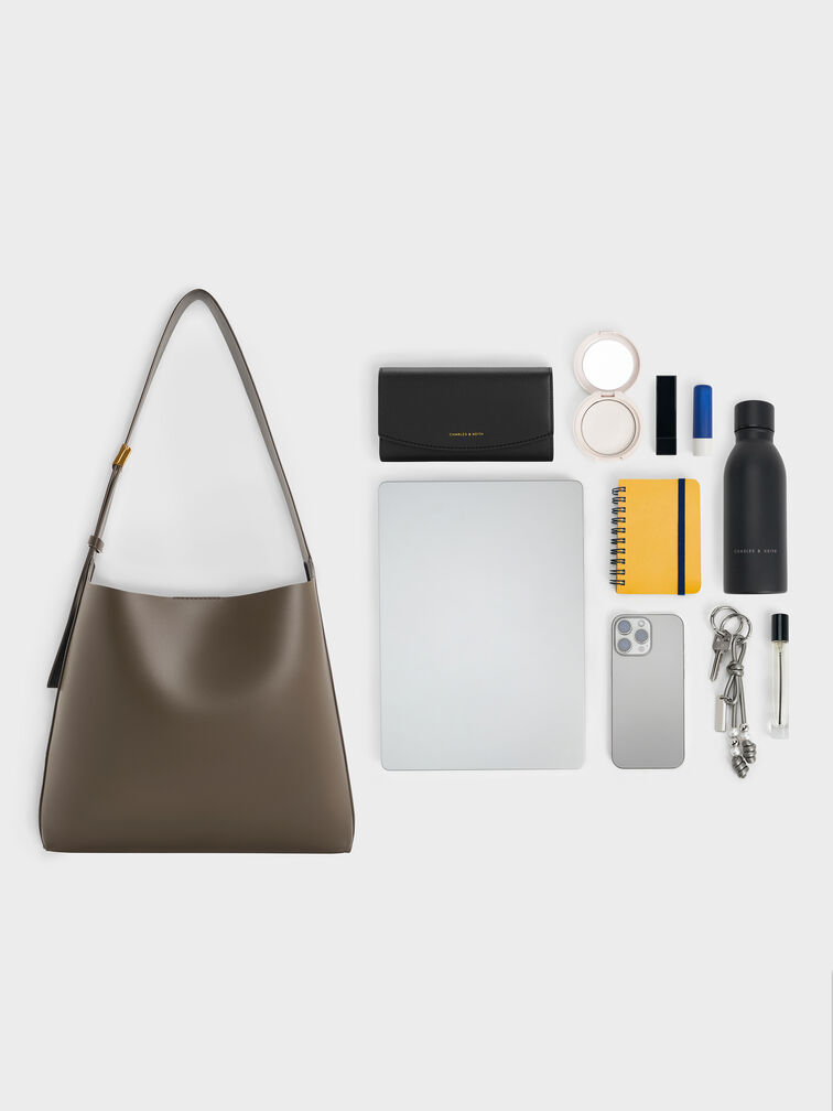 Dark Moss Edna Tote Bag - CHARLES & KEITH TH