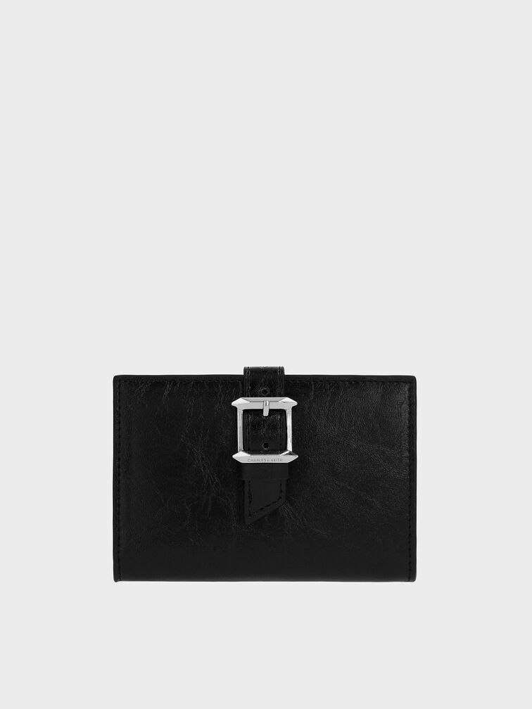 Noir Bryna Belted Wallet - CHARLES & KEITH TH