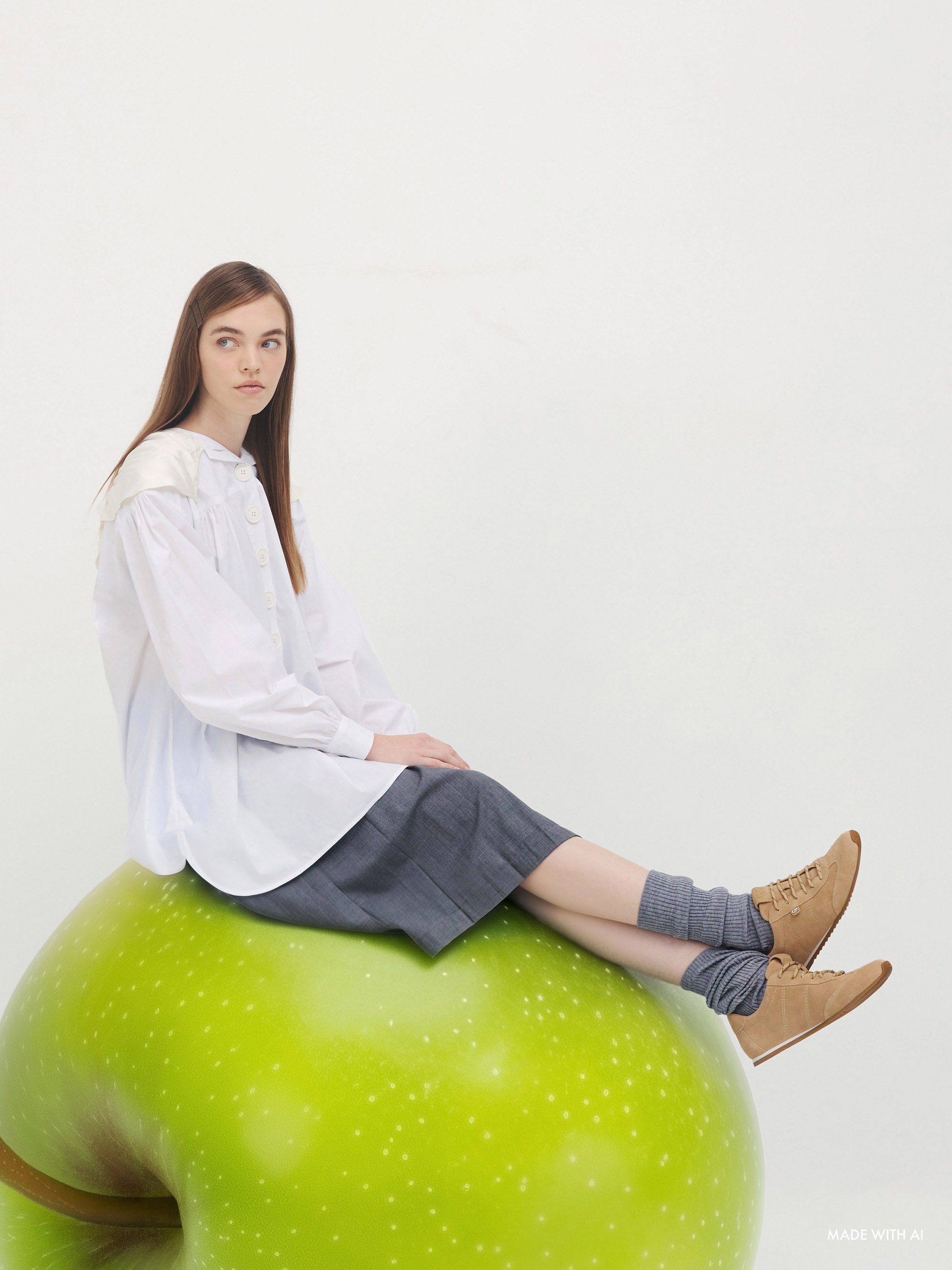 รองเท้าผ้าใบ Beige Jace Suede Sneakers - CHARLES & KEITH TH