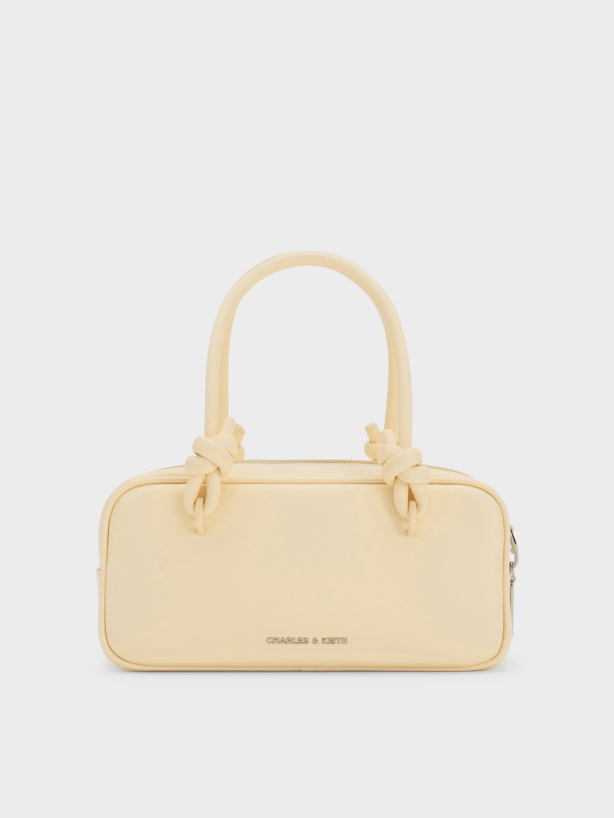 กระเป๋าสะพายข้าง Butter Yellow Sammie Knotted-Handle Elongated Bag ...