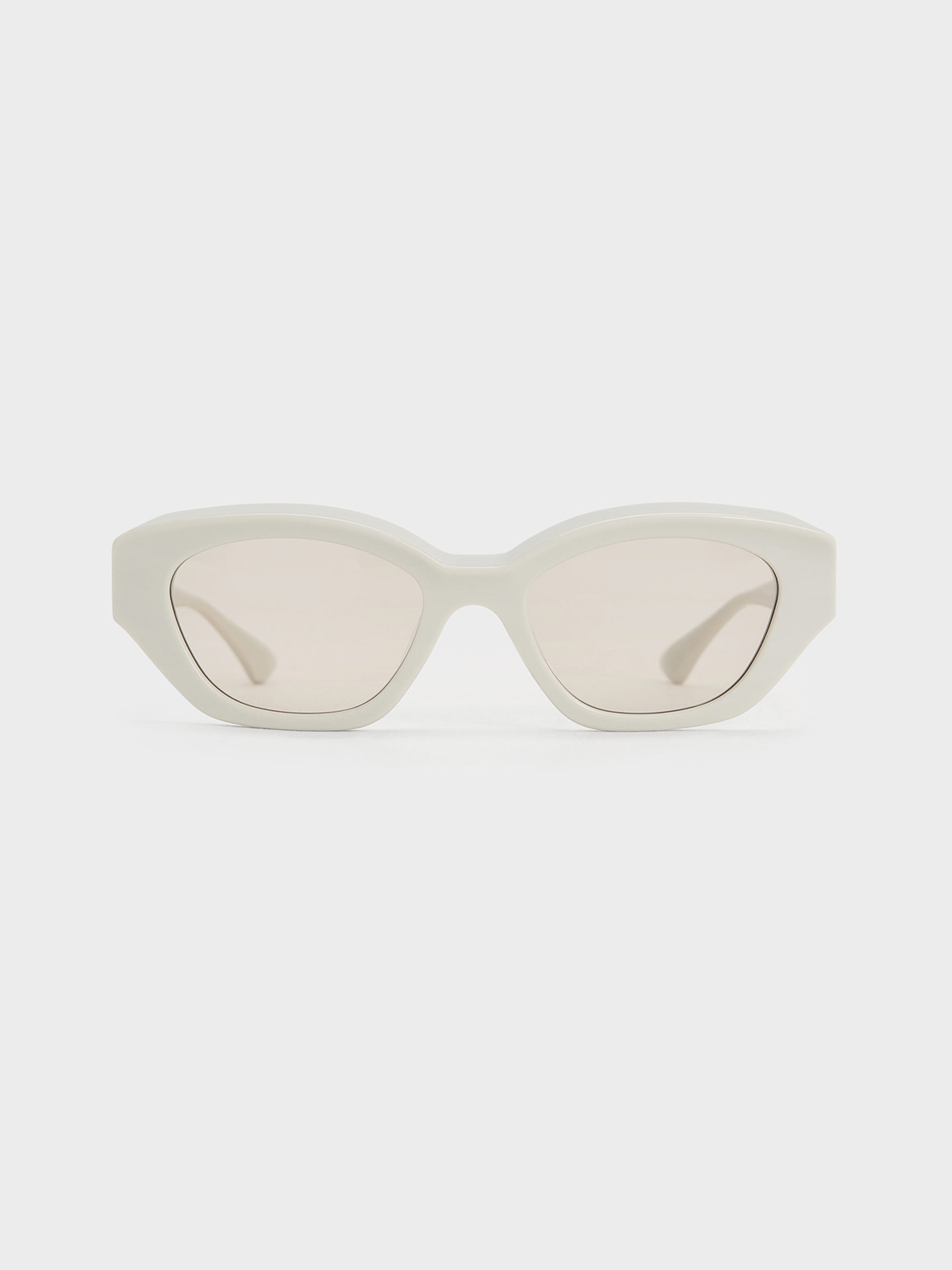 แว่นตากันแดด Chalk Onyx Recycled Acetate Cat-Eye Sunglasses - CHARLES ...
